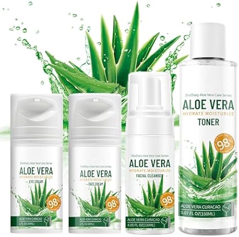 Skincare Set Aloe Vera - Skin Care Sets & Kits - Skincare Gift Set for ...
