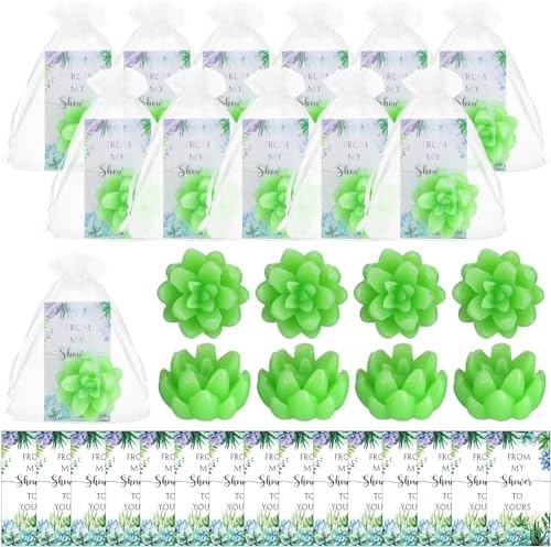 Amazon.com: Heigble 50 Sets Cactus Baby Shower Decorations Soap Favors ...