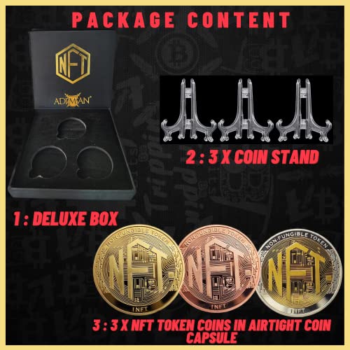 Adiman NFT Token Coin with Deluxe Box Crypto Coin Blockchain Bitcoin ...