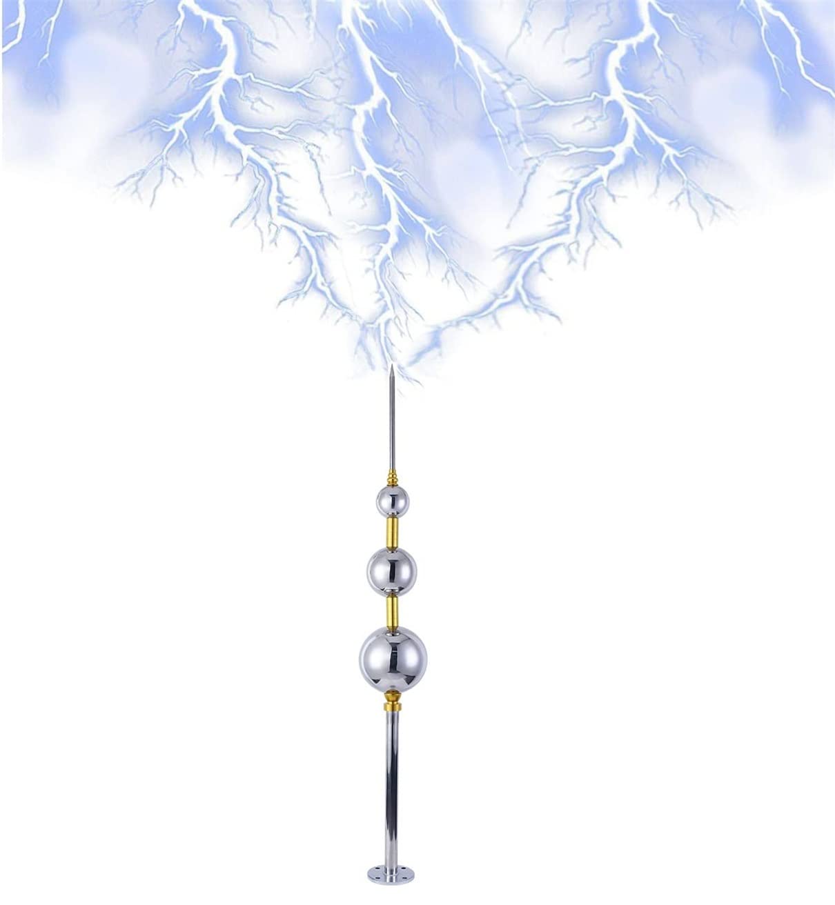 Rafcar 304 Stainless Steel Lightning Rod Roof Outdoor Villa Lightning ...