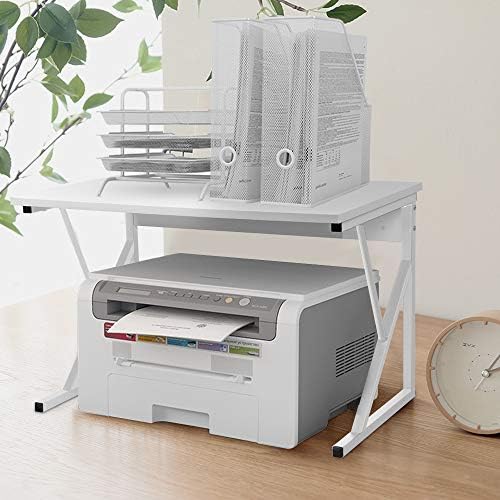 nozama Printer Stand with Storage,2 Tier Wood Printer Desktop Stands ...
