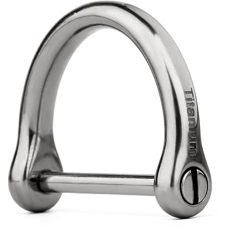 Amazon.com: CRAFTMEMORE 4pcs Shackle Screw Rings D-Ring D Type Screw ...