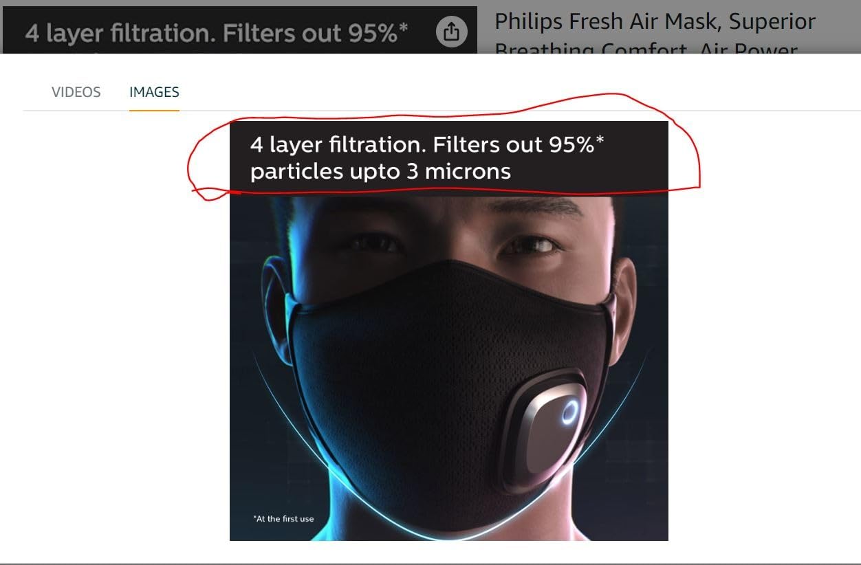Philips Fresh Air Mask, Superior Breathing Comfort, Air Power System ...