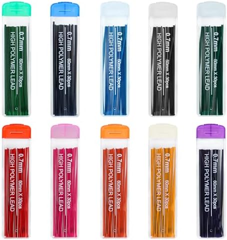Sozize 10 Color Lead Refills 300 Pieces Pencil Lead Refill Colored ...