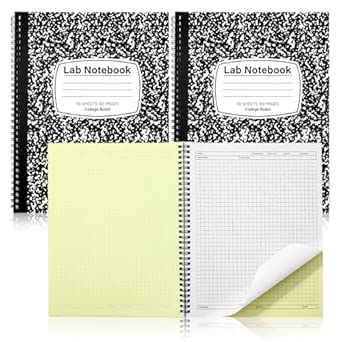 FYSUIMU 2 Pack 8.5 x 11 Inch Lab Notebook Carbonless Carbon Copy ...