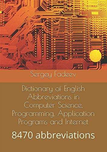 Dictionary of English Abbreviations in Computer Science, Programming ...