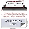 Amazon.com - VulgrCo Custom One-Way Perforated Vinyl Decal for Rear ...