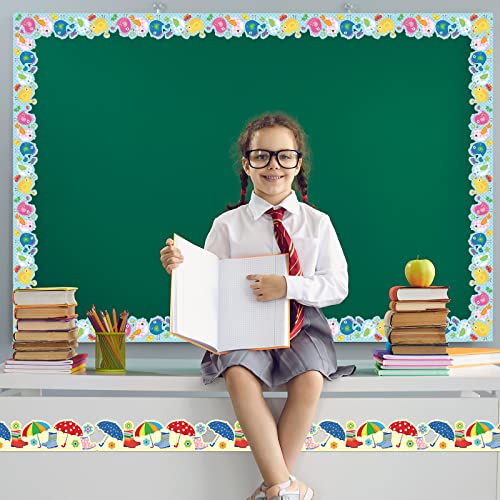 Snapklik.com : 69ft Spring Bulletin Board Borders Colorful Spring ...