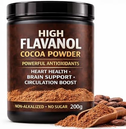 Amazon.com : High Flavanol Cocoa Powder, 1200 mg Flavanols & 10X ...