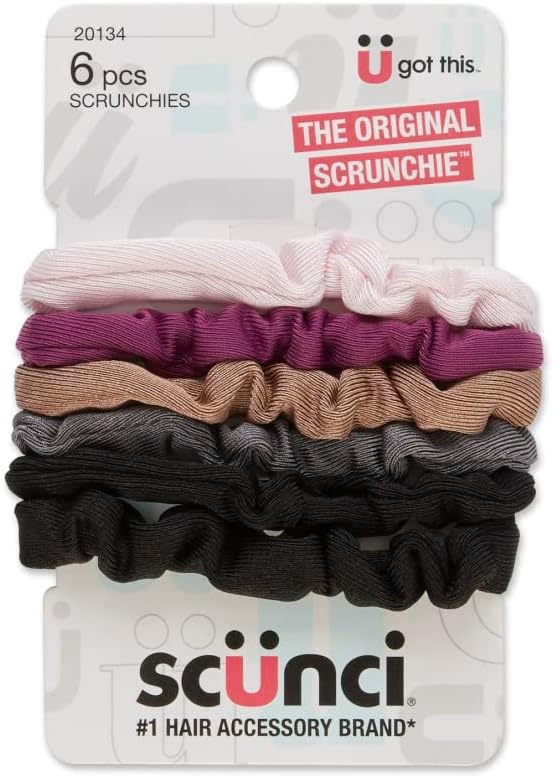 Amazon.com : Scunci Original Scrunchie Style Box, 6 Count : Beauty ...