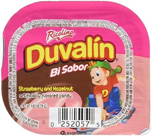 Amazon.com : Duvalin Bi Sabor Strwberry and Hazelnut , 0.53 Ounce ...