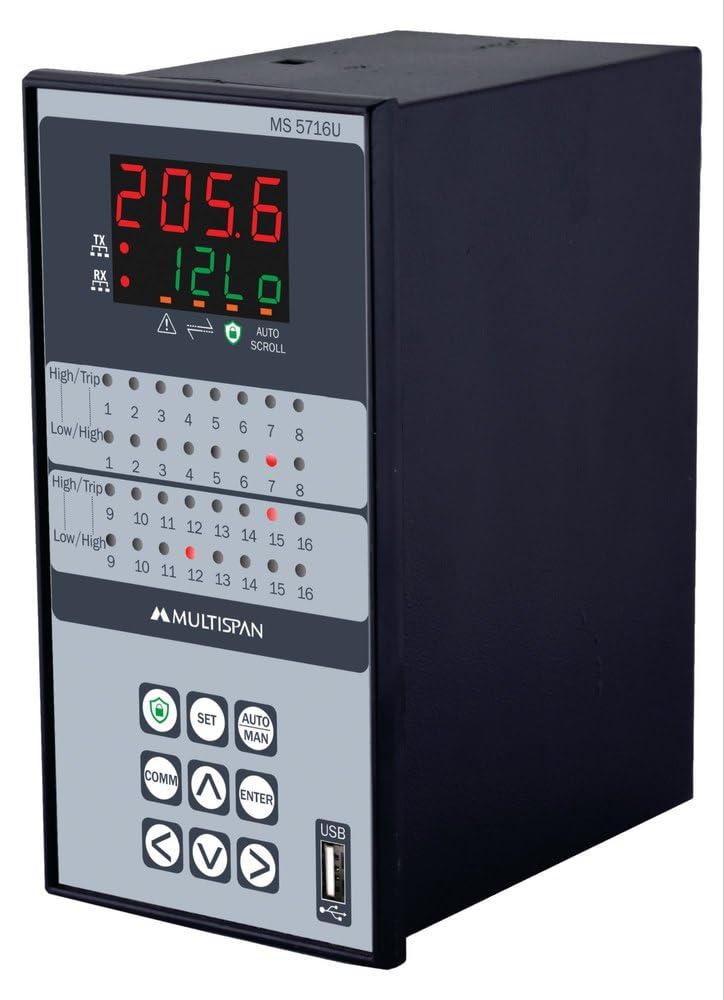 Multispan MS-5716U Temperature Process Scanner USB Port 192 x 96 x 168 ...