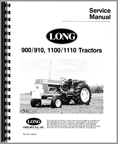 Long 900 Tractor Service Manual: Long: 6301147727855: Amazon.com: Books