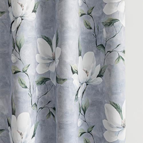 Amazon.com: MYSKY HOME Floral 95% Blackout Curtains 84 Inches Long 2 ...