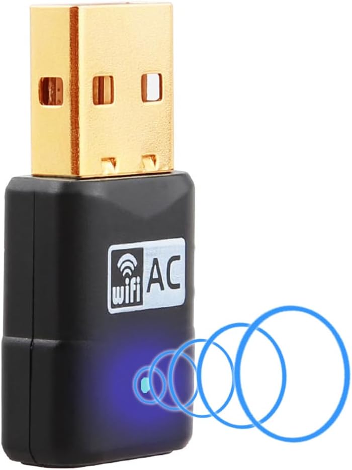 USB WiFi Adapter USB WiFi para PC, Adaptador WiFi AC650M(5.8GHz/2.4GHz ...