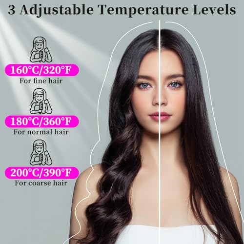 Glow Wave Heated Brush, 2025 Glow Wave Heated Brushs for Short Hair, Go ...