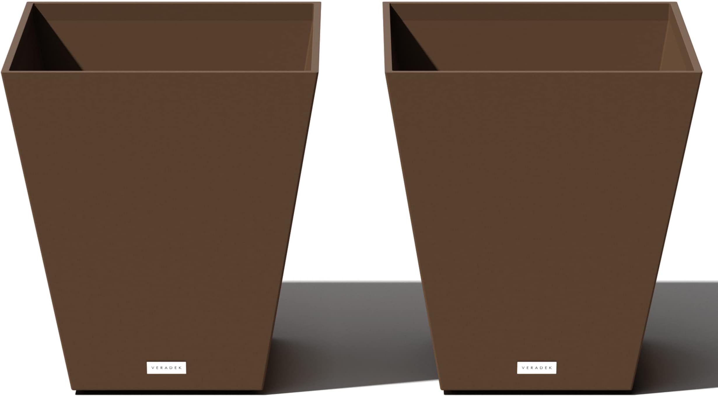 Amazon.com : Veradek Pure Series Nobleton Plastic Planter - Large Pots ...