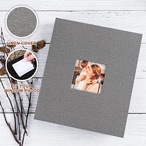Snapklik.com : Lanpn Photo Album 11x14 2 Packs, Linen Hard Cover Acid ...