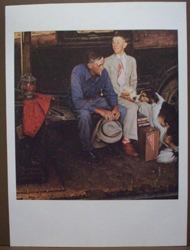 Amazon.com: Norman Rockwell Breaking Home Ties 11x14 Vintage Art Print ...