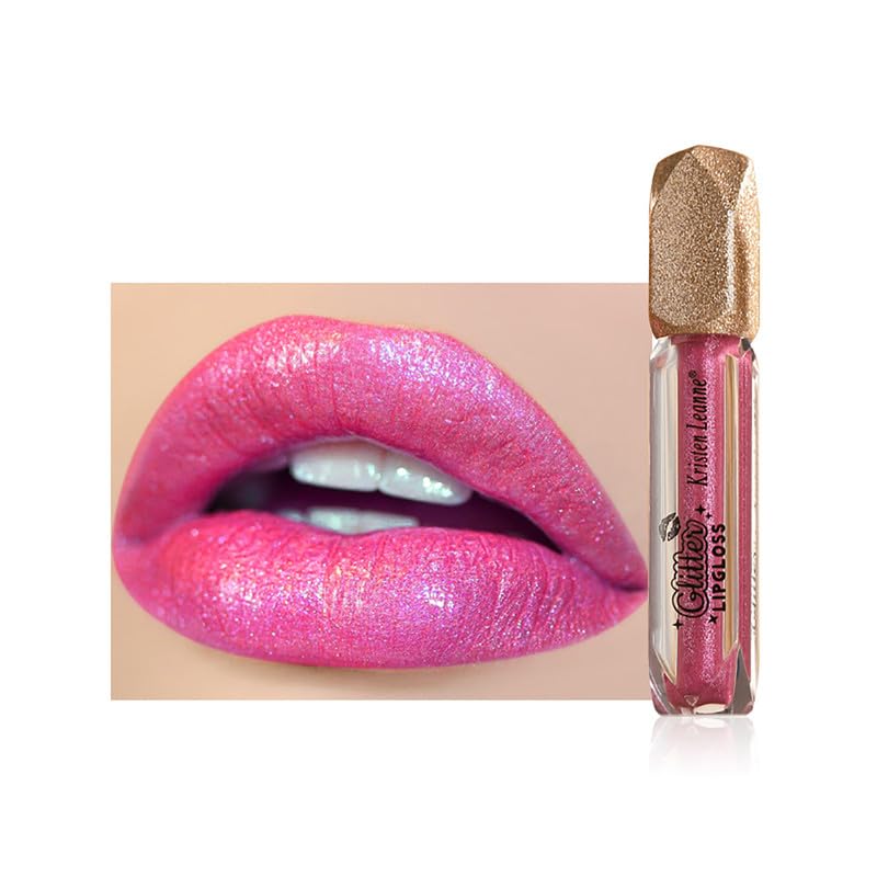 Amazon.com : Easilydays Glitter Metallic Lip Gloss Liquid Lipstick ...