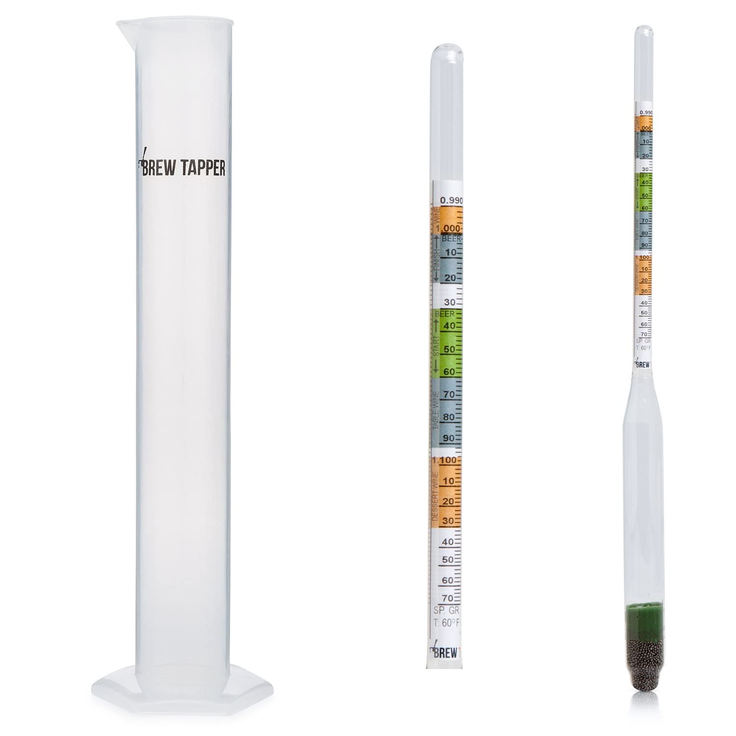 Buy The First LAB Triple Scale Hydrometer with Plastic Test Jar Combo ...
