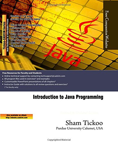 Introduction to Java programming : CADCIM Technologies, Prof. Sham Tickoo: Amazon.in: Books