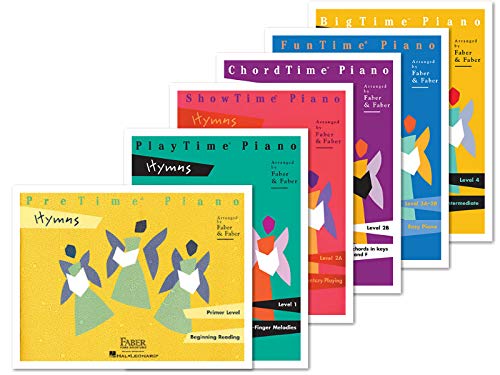 Faber Piano Adventures Piano Hymns Books Set (6 Books) - Primer Level ...