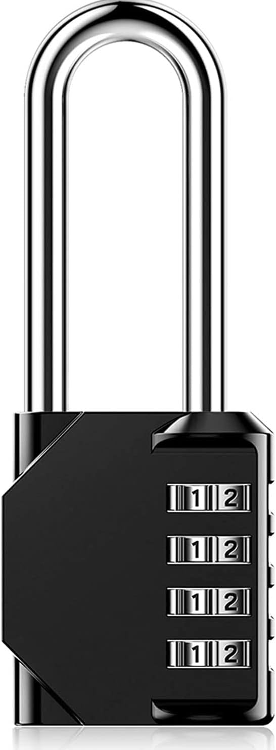 Locker Padlock, Combination Padlock, BeskooHome 4 Digit 6.5cm Long ...