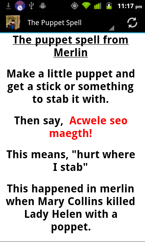 Merlin Spell Book 1 - App on Amazon Appstore
