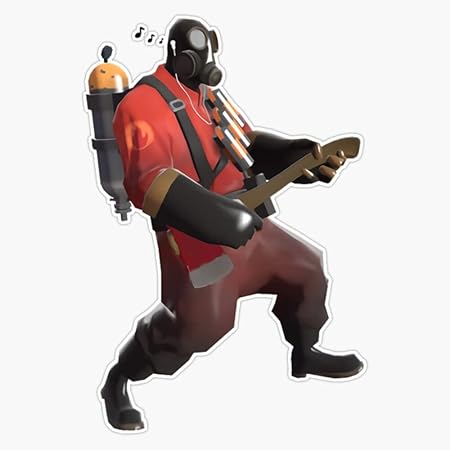 Amazon.com - Team Fortress 2 Pyro Sticker Vinyl Bumper Sticker Decal ...