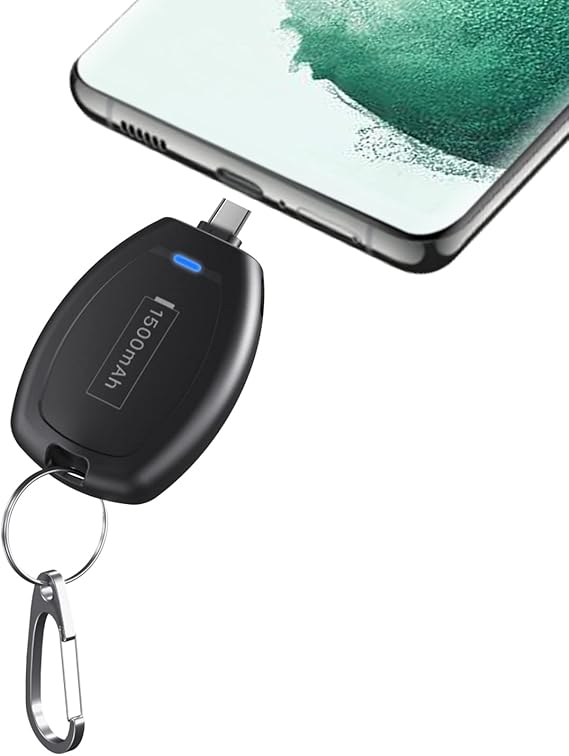 JDIRLDL Keychain Portable Charger for Andriod, 1600mAh Mini Power ...