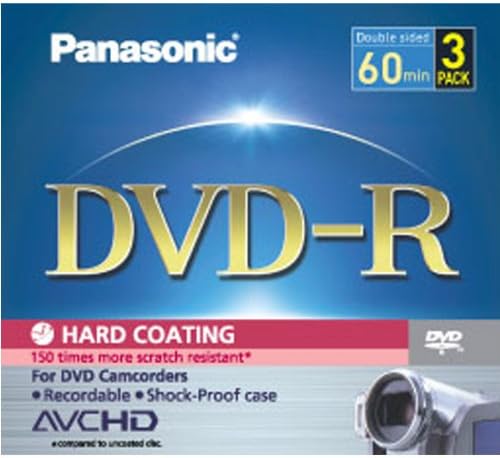 Amazon.com : Panasonic LM-RF60V3 8CM DVD-R Double Sided Disc (60 ...