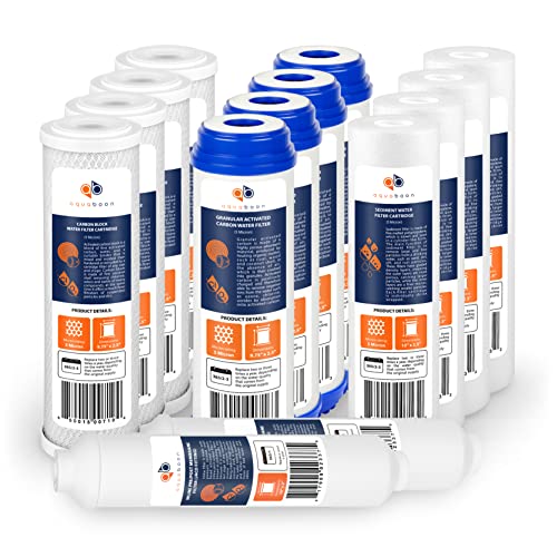 5 Stage Reverse Osmosis System Replacement Filter Set RO Cartridges (14 ...