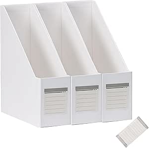 AOSRIC Magazine Holder, Cardboard Magazine File Holder, Magazine ...