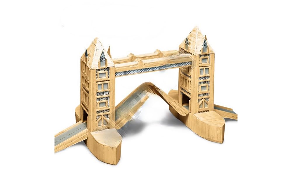 MATCHSTICK MODEL KIT OF LONDON'S TOWER BRIDGE INCLUDES MATCHSTICK ...