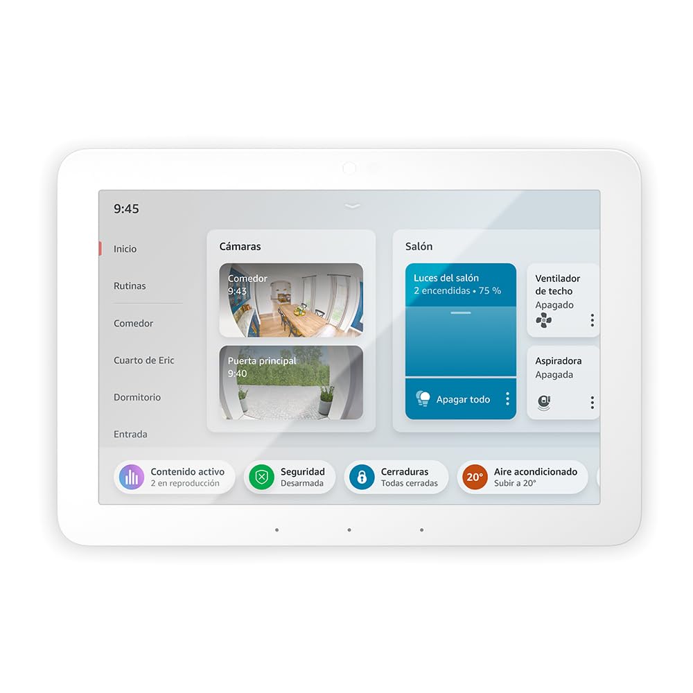 Echo Hub (Última generación) | Cuadro de mandos de Hogar digital con pantalla de 8" y Alexa ...