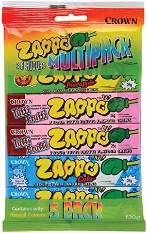 Zappo Multipack 5 Pack Candy 130 g : Amazon.com.au: Grocery