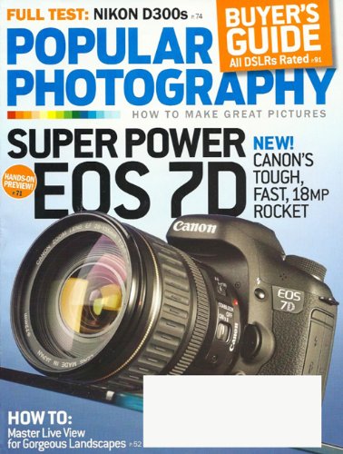 Popular Photography Magazine (Subscriber Cover) Vol. 73 No. 11 November ...