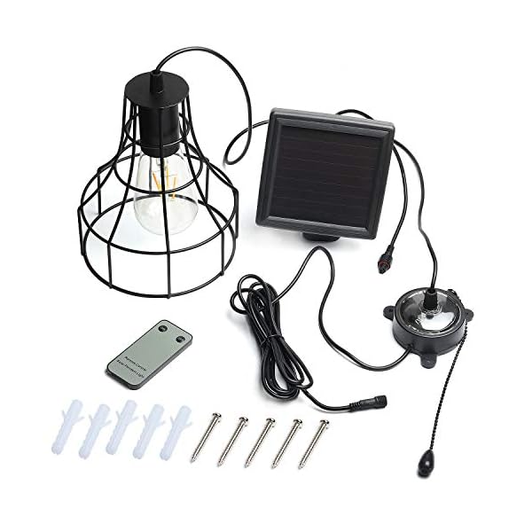 Kyson Indoor Solar Barn Lights,Solar Powered Led Shed Light with On Off ...