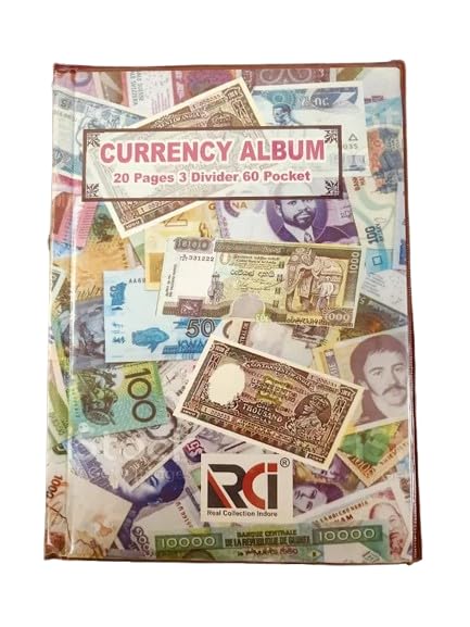 Currency Storage Album for Notes Collection - 1 Qty - (60 Pocket 3 ...