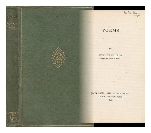 Poems: Phillips, Stephen: Amazon.com: Books
