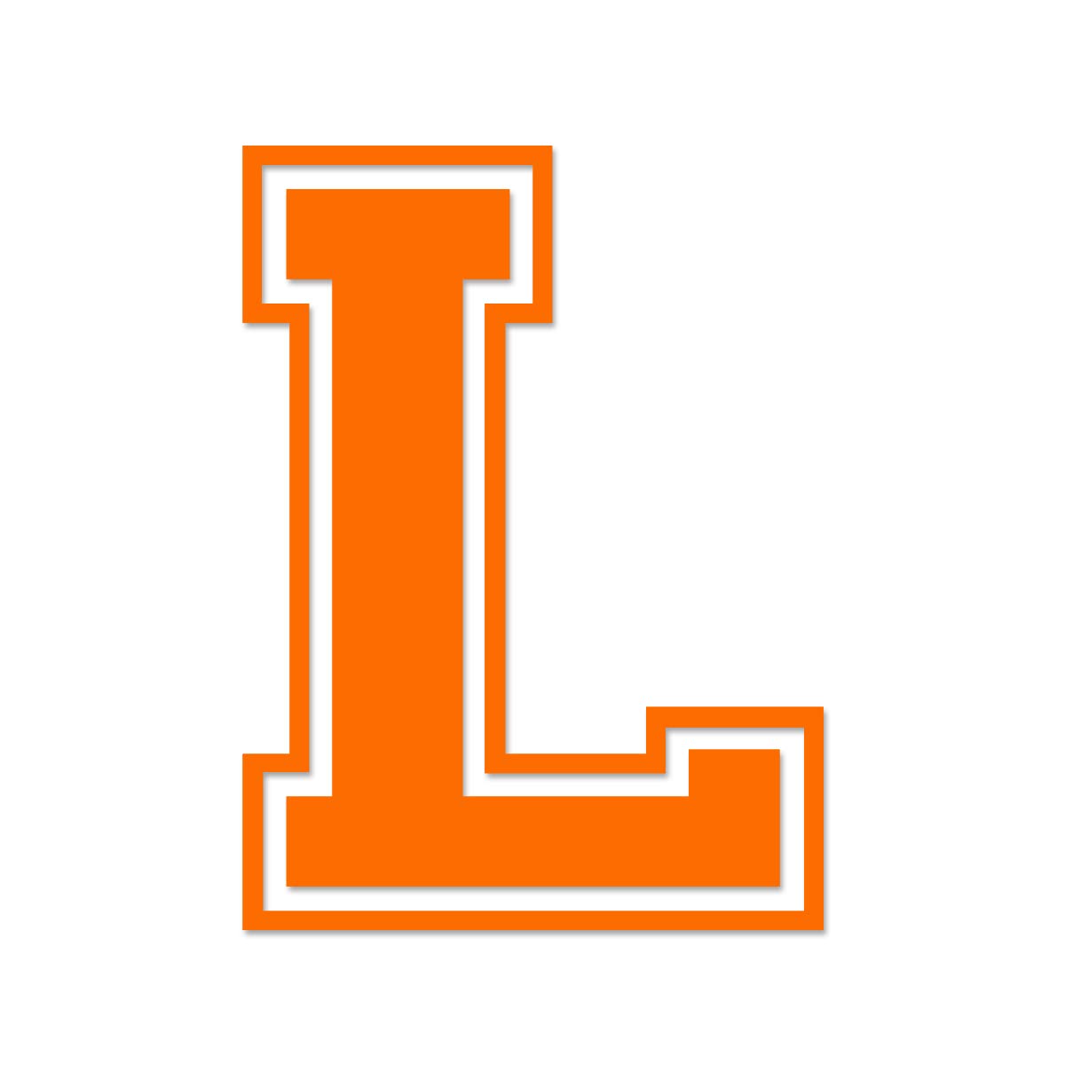 The Letter L In Orange