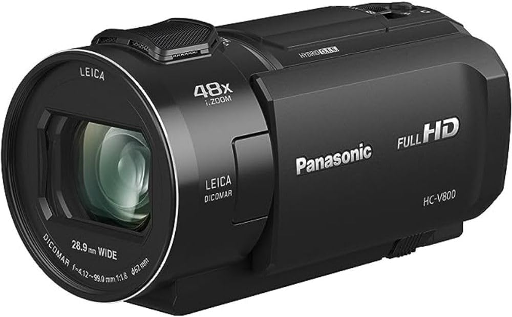 Panasonic V720 Full HD Camcorder - Black (20.4MP, 1920 x 1080P, New MOS ...