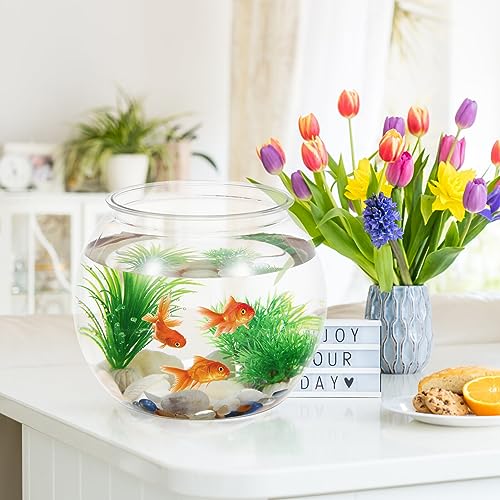 Glass Goldfish Bowl Plastic Fish Bowl Desktop Small Aquarium Small ...