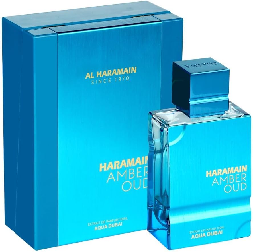 Amazon.com : Al Haramain Amber Oud Aqua Dubai Extrait De Parfum Spray ...