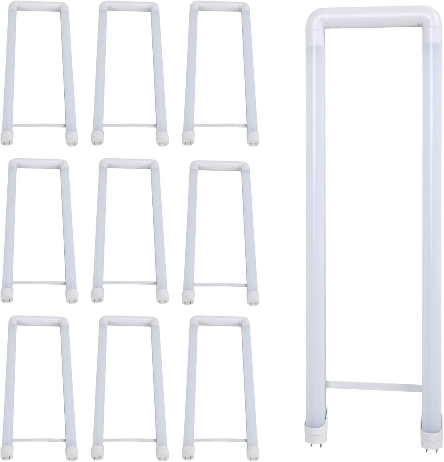 Amazon.com: Xapolu 2FT U Shaped LED Tube Lights 15W 2100lm, 5000K ...