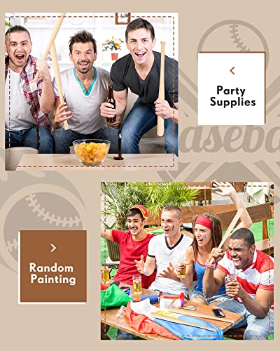 Refined and Mini Unfinished Wooden Baseball Bats for DIY Craft Projects