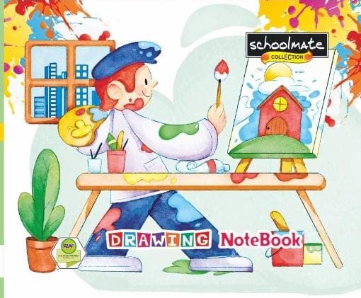 Schoolmate 100 GSM Drawing Book with 32 Pages - Pack of 5 : Amazon.in ...