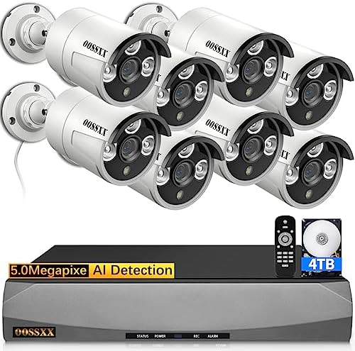 (HD 3K 5.0MP & 60 Days Storage) AI Detected POE Camera Security Camera ...