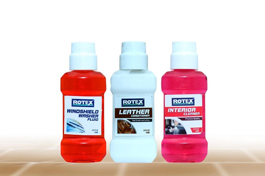 Rotex Windsheild Washer Fluid Leather Cleaner And Interior Cleaner ...